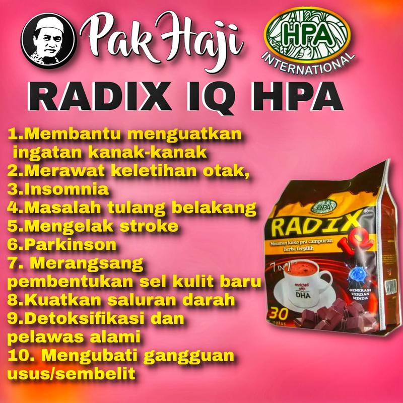 Radix IQ HPA Sachet - Shop | Tokopedia