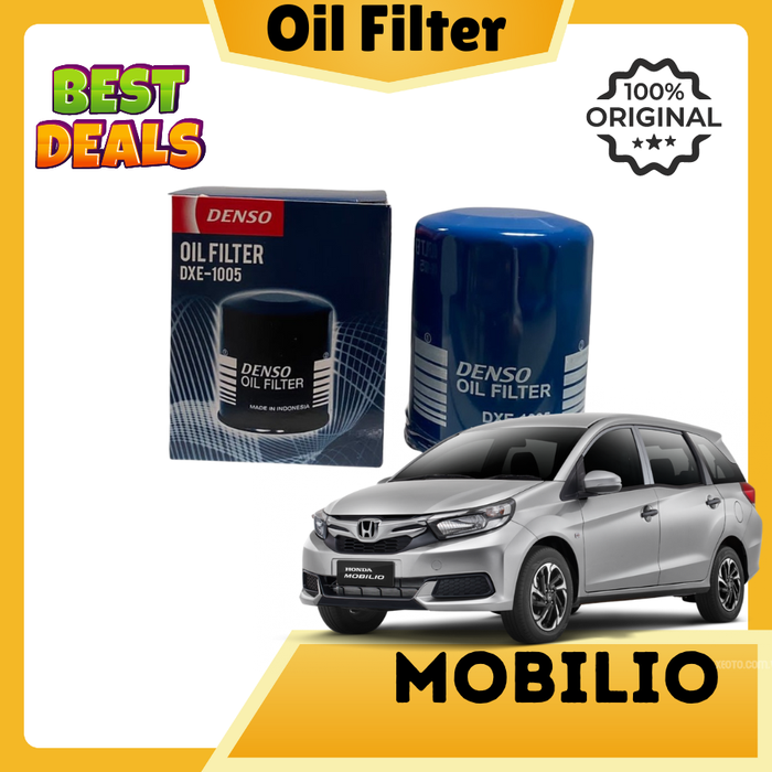 Jual Saringan Oil Filter Oli Mobil Honda Mobilio Original Denso ...