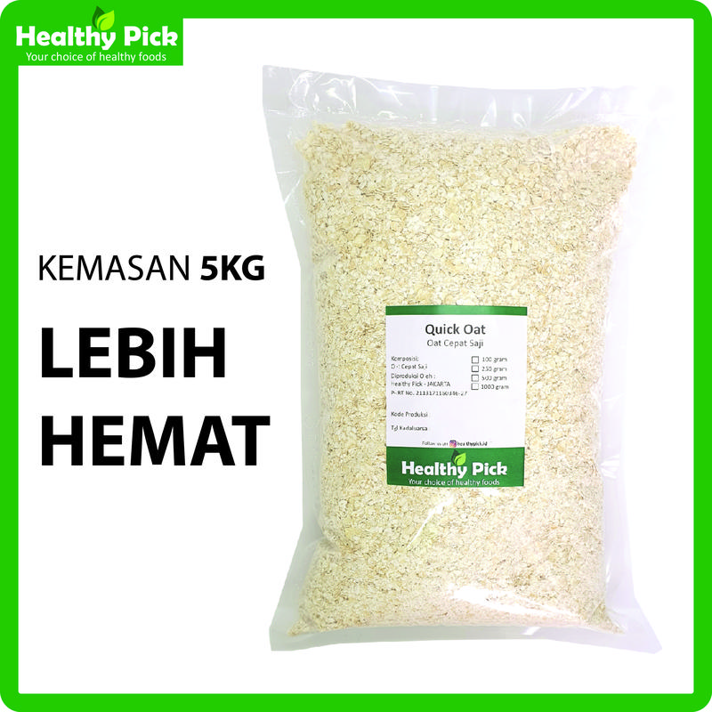 Instant Oat / Quick Rolled Oat 5 KG - Shop | Tokopedia