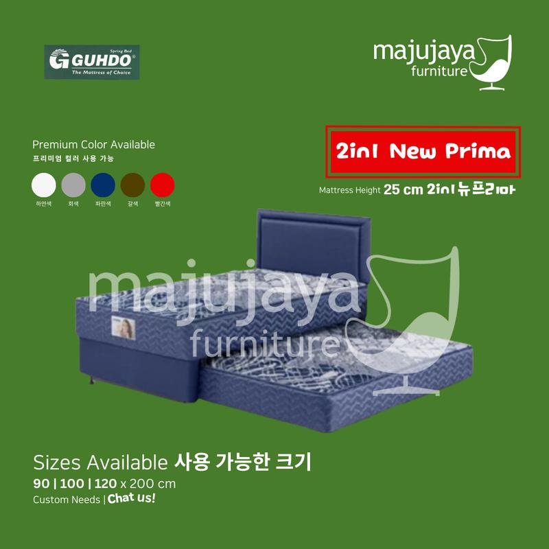 Guhdo Kasur Springbed 2in1 New Prima 100 x 200 dengan Pegas Tahan Lama ...