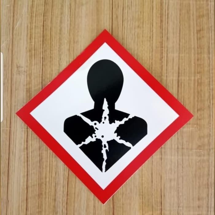 Jual Sign Sticker GHS Membahayakan Pernapasan Simbol B3 uk 20x20 ...