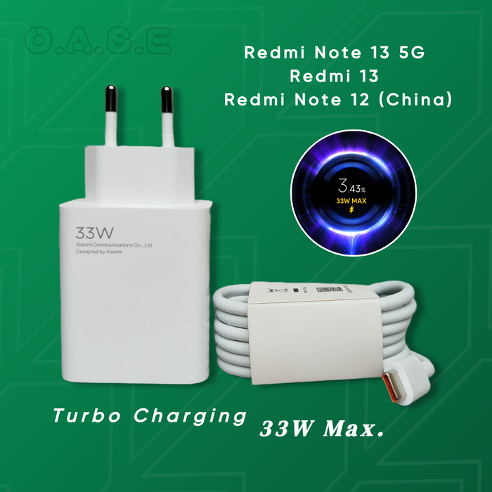 Promo Charger Xiaomi Redmi 13 | Redmi Note 13 5G | Redmi Note 12 China ...