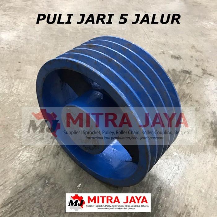 Jual PULI BESI JARI B5 x 6 inch POLI PULLEY PULLY BESI ANCURAN 5 JALUR ...