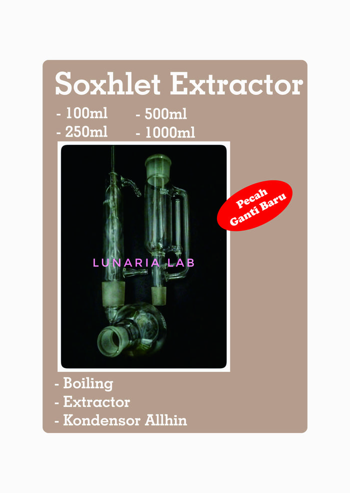 Jual Soxhlet Extractor Apparatus - 1000ml - Kab. Bandung - Lunaria ...