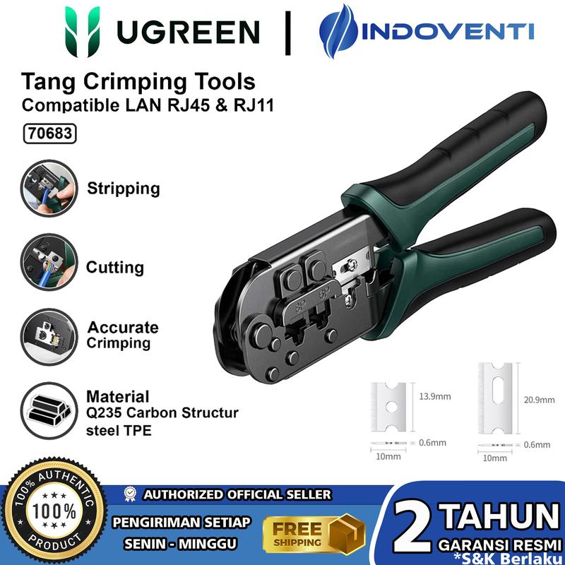 UGREEN Crimping Tool RJ11 / RJ45 Tang Alat Potong Kabel LAN Internet ...