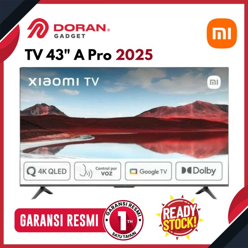 Xiaomi TV 43" Inch A Pro 2025 4K UHD - Google TV HDR10 with Dolby ...