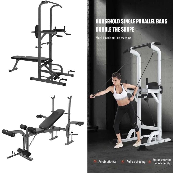 Jual Fitness Station Multifungsi Adjustable Sit Up Exercise Weight ...