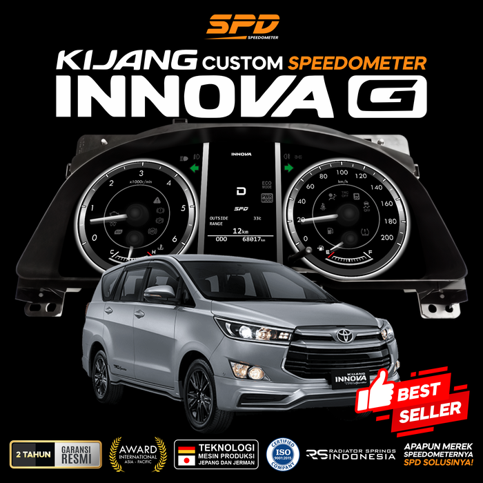 Jual Panel Speedometer Custom Toyota Innova Reborn - SPD Speedometer 1 ...