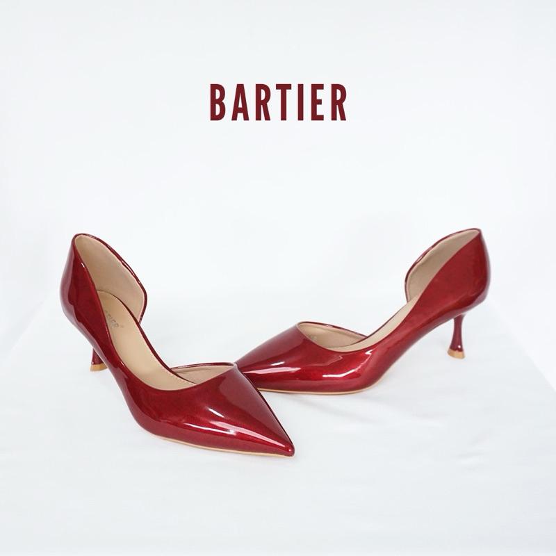 BARTIER - SEPATU HAK WANITA 5 CM POINTY HEELS CASUAL HEELS GLOSSY ...
