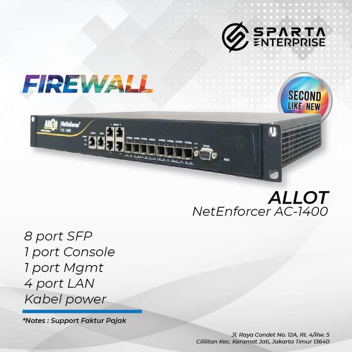Jual Firewall Vpn Allot NetEnforcer AC-1400 - Jakarta Timur - SPARTA ...