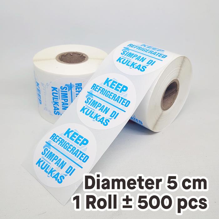 Jual Stiker Keep Refrigerated Label Kemasan Makanan Simpan di Kulkas ...