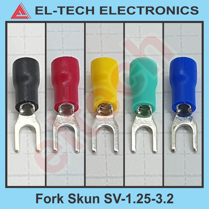 Jual 10 pcs Skun Y V O I Cable Ferrule Fork Ring Tube Round Kabel ...