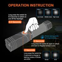 Promo Senter Nicron B74 Series (Grey) 700 Lumen - Jarak 126 meter - Run ...