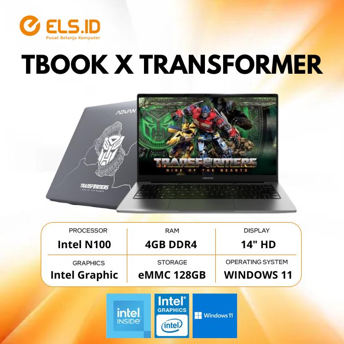 Advan TBook X Transformer Intel-N100 4GB eMMC 128GB 14" W11 - Shop ...
