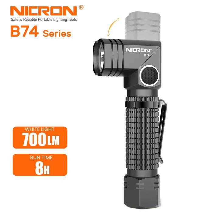 Promo Senter Nicron B74 Series (Grey) 700 Lumen - Jarak 126 meter - Run ...