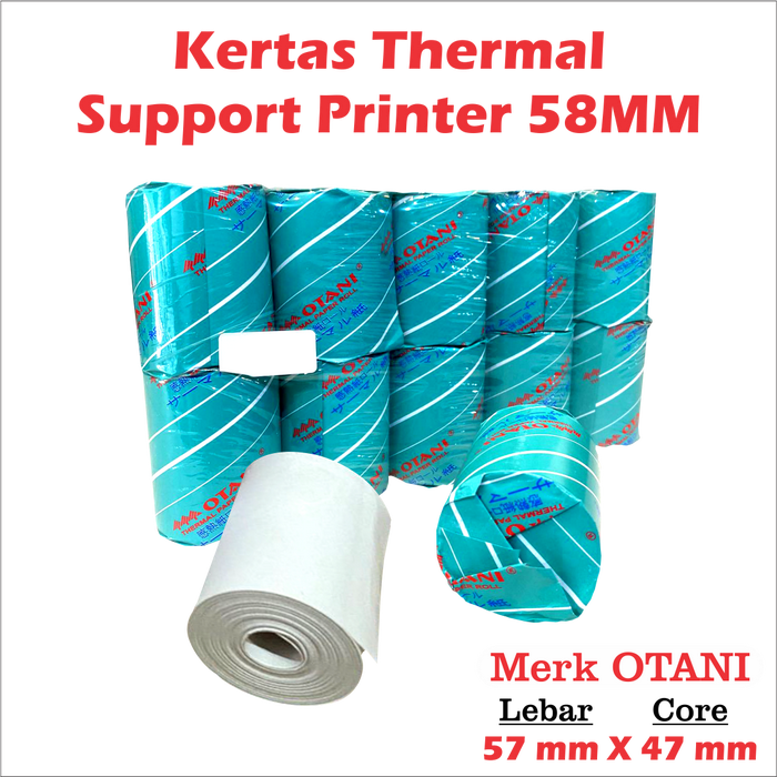 Promo Kertas Otani 57X47 Printer Thermal 58MM Kasir Minimarket Struk ...