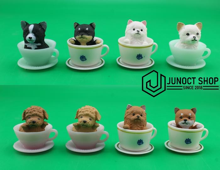 Jual Dekorasi Aksesoris Anjing Doggy Dog Dalam Gelas Cangkir Teh Tea ...