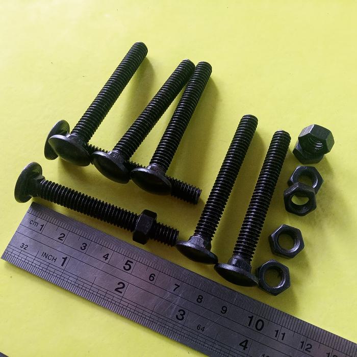 Jual BAUT MUR CB 3/8 x 2 1/2 " INCHI / BAUT M10 PANJANG 6CM / BAUD CB ...