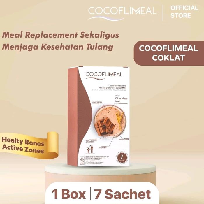Promo Cocoflimeal 1 Box isi 7 sachet Replacement meal / sereal sehat ...
