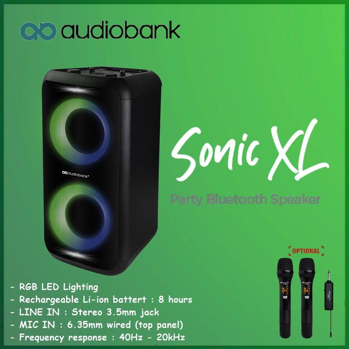 Promo Audiobank Sonic XL Speaker Aktif Portable Bluetooth SonicXL With ...