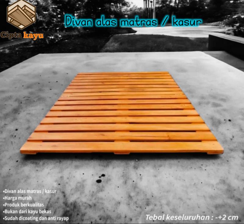 Dipan tempat tidur kayu murah minimalis divan alas matras kasur palet ...
