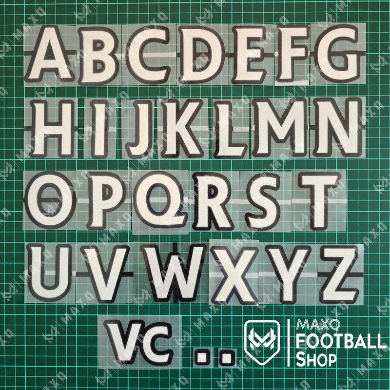 [ FONT ] HURUF LIGA INGGRIS BPL 2007 - 2013 RETRO CUSTOME PUTIH - Shop ...