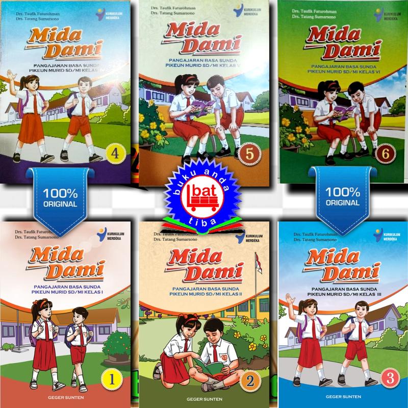 BUKU BASA SUNDA MIDA DAMI SD KELAS 1-2-3-4-5-6 Taufik Faturohman - Shop ...