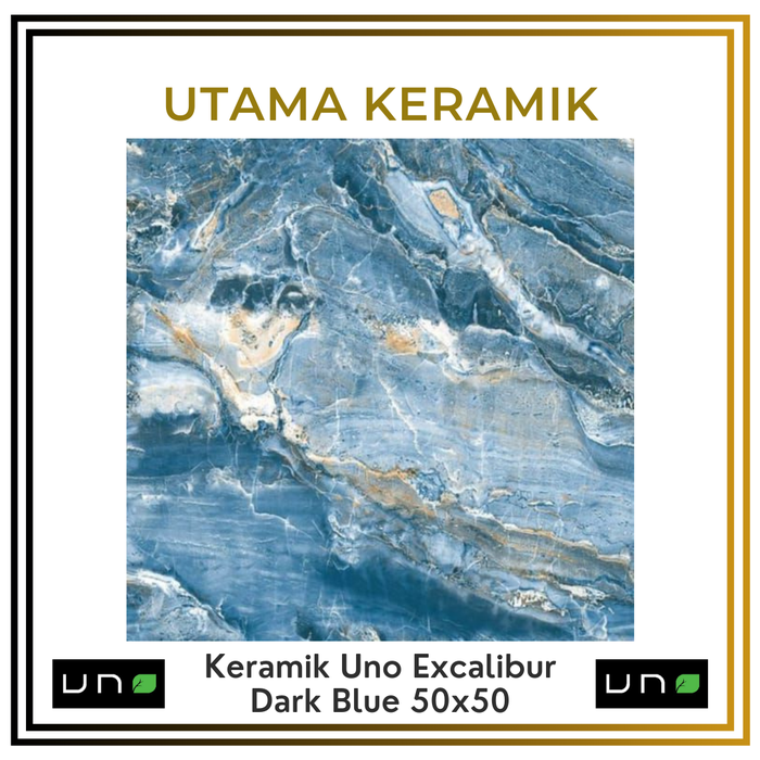 Jual Keramik uno 50x50 excalibur dark blue KW 1 - keramik lantai motif ...