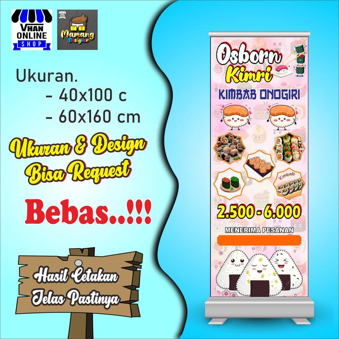 Jual Spanduk, Banner, Mmt Kimri, Kimbab Onigiri, Bagus Murah - 4x100 cm ...