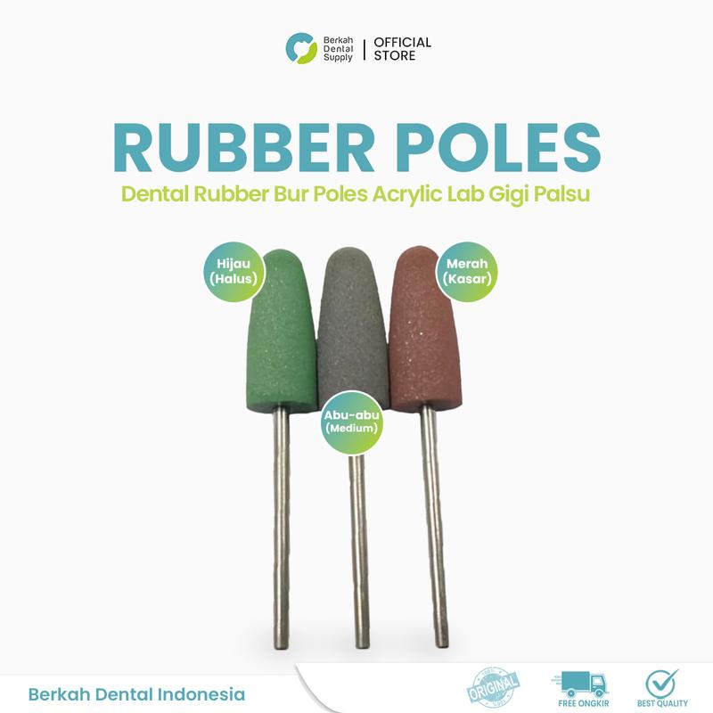 Dental Rubber Bur Poles Acrylic Lab Gigi Palsu - Shop | Tokopedia