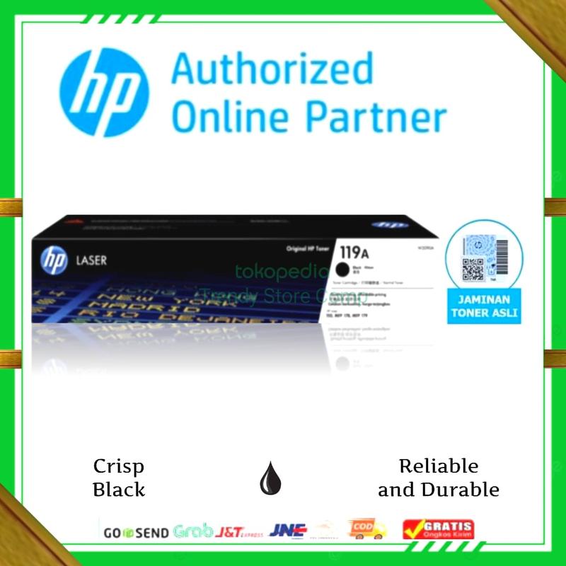 HP Toner 119A Original Laserjet Cartridge Hitam untuk Printer Series ...