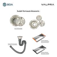 Promo Valpra Kitchen Sink Stainless Wastafel Bak Tempat Cuci Piring ...