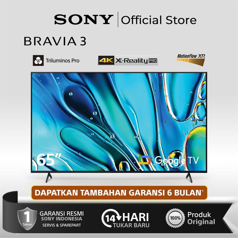 SONY BRAVIA 3 K-65S30 K65S30 65 Inc 4K Ultra HD Google TV Sony Smart TV ...