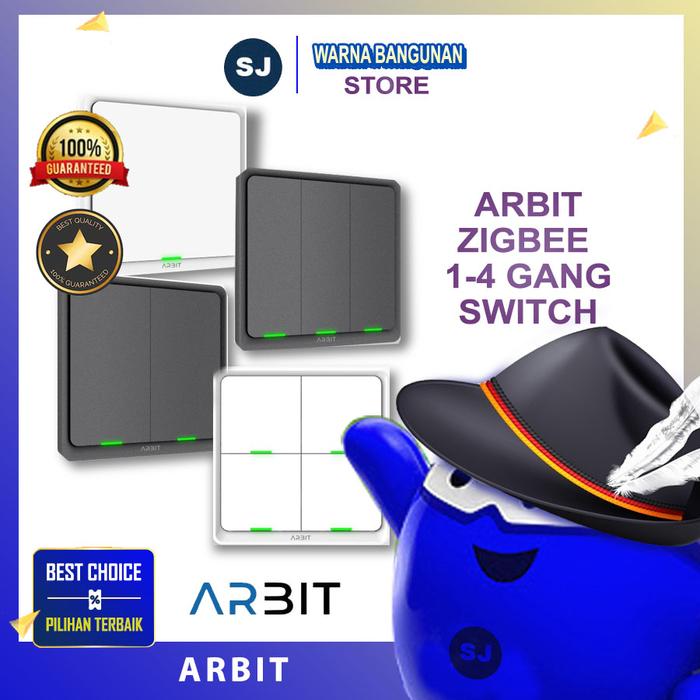 Jual ARBIT SMART HOME ZIGBEE WALL SWITCH WITHOUT NEUTRAL LINE TUYA - 1 ...