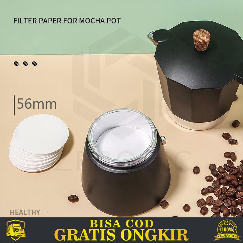 KERTAS FILTER KOPI SARINGAN MOKA POT BREWING 100 PCS SEKALI PAKAI ...
