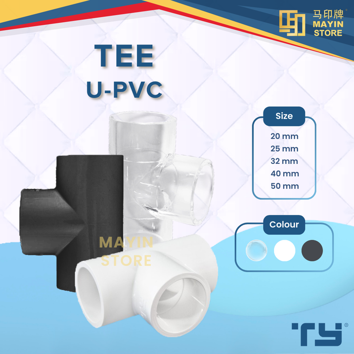 Jual TY Tee / T Pipa Pipe U - PVC by 3 Pawns - Grey, 20 mm - Jakarta ...