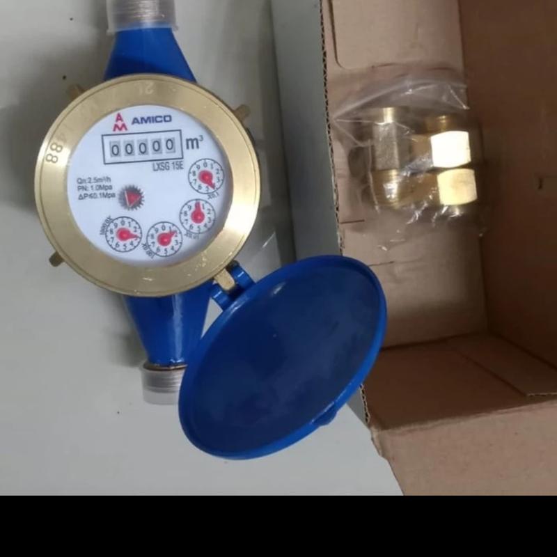 Water Meter Amico 1/2 Inch – Meteran Air Akurat & Awet - Shop | Tokopedia