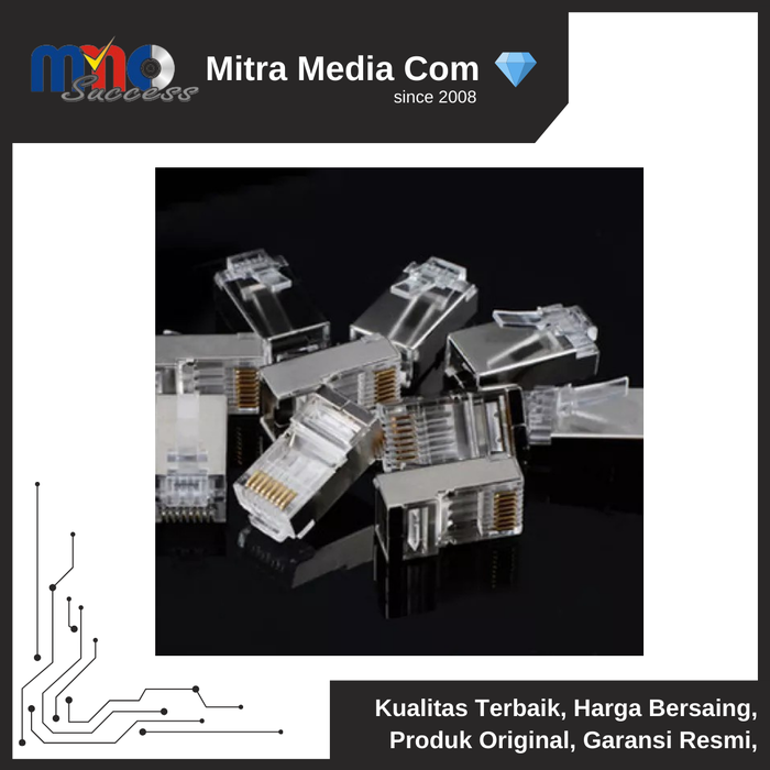 Promo Pasang Konektor RJ45 + 2 Plug Boot + 2 Konektor RJ 45 Besi Siap ...