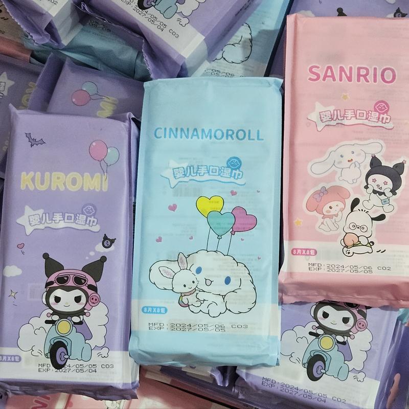 Lovely- Tissu basah sanrio packing plastik isi 10/ tissue basah sanrio ...
