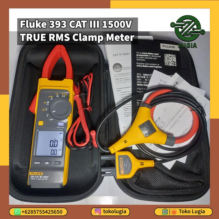 Jual Fluke 393 CAT III 1500VDC True-RMS Clamp Meter - Kota Surabaya ...