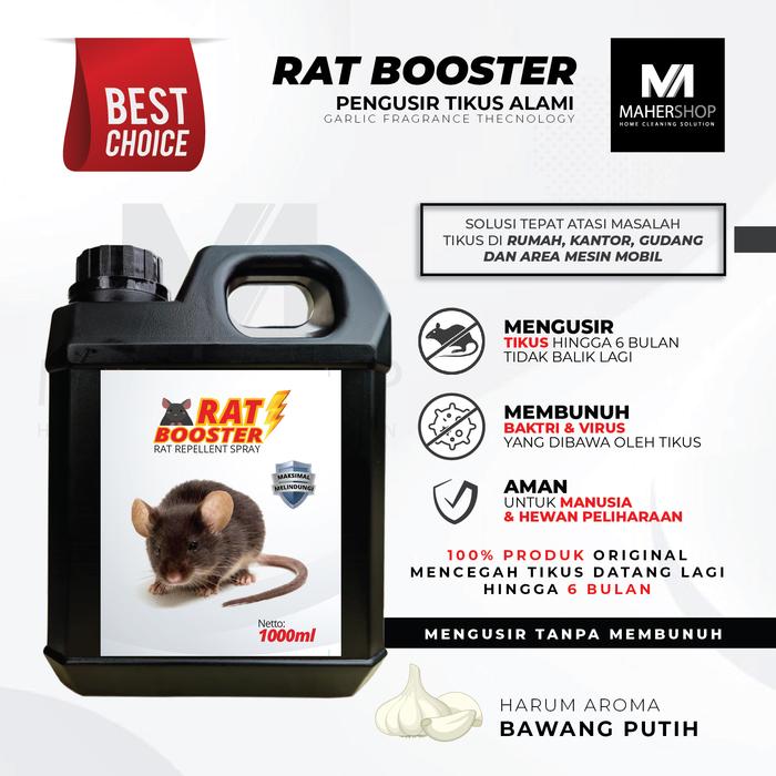 Jual RAT BOOSTER 1000Rat Repellent Spray /Cairan parfum Pengusir tikus ...