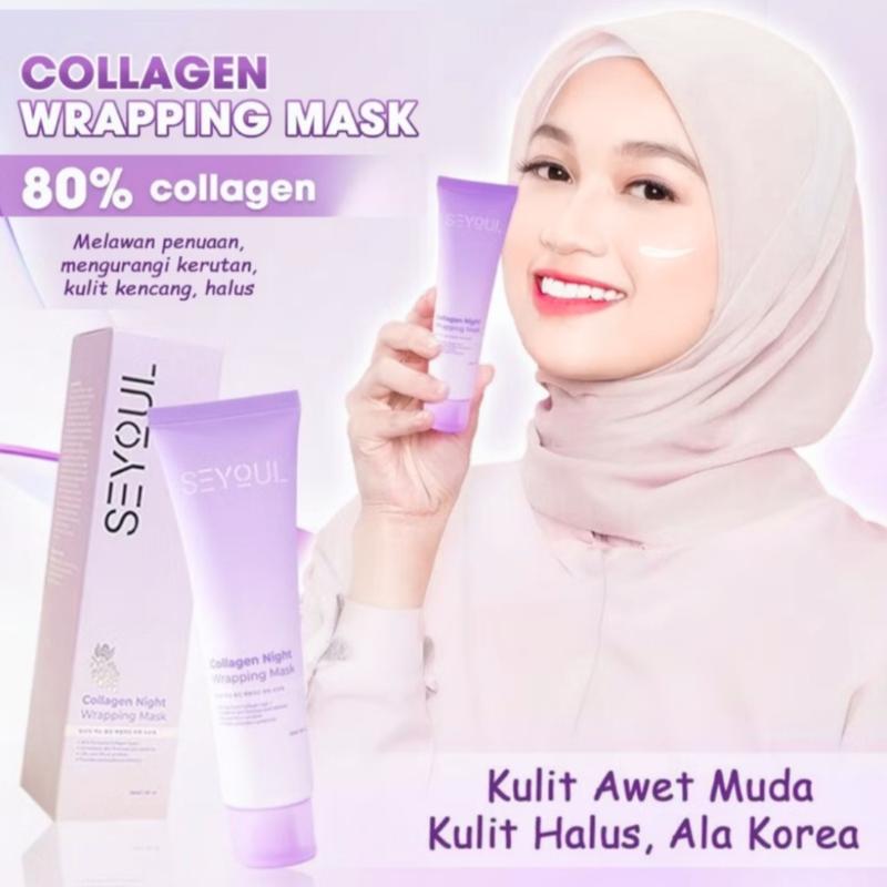 Collagen Night Wrapping Mask ORIGINAL Seyoul, Mask 50ml - Shop | Tokopedia