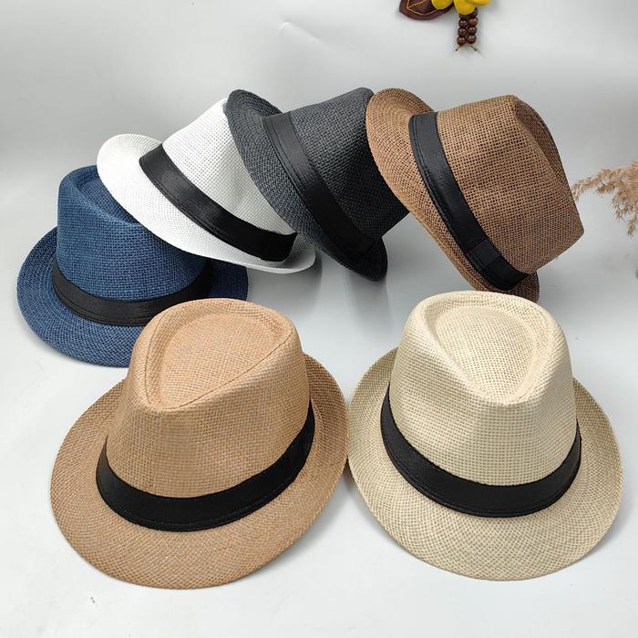 Jual Topi Fedora / Fedora Hat Topi Jazz Topi Vintage Pria Dan Wanita ...