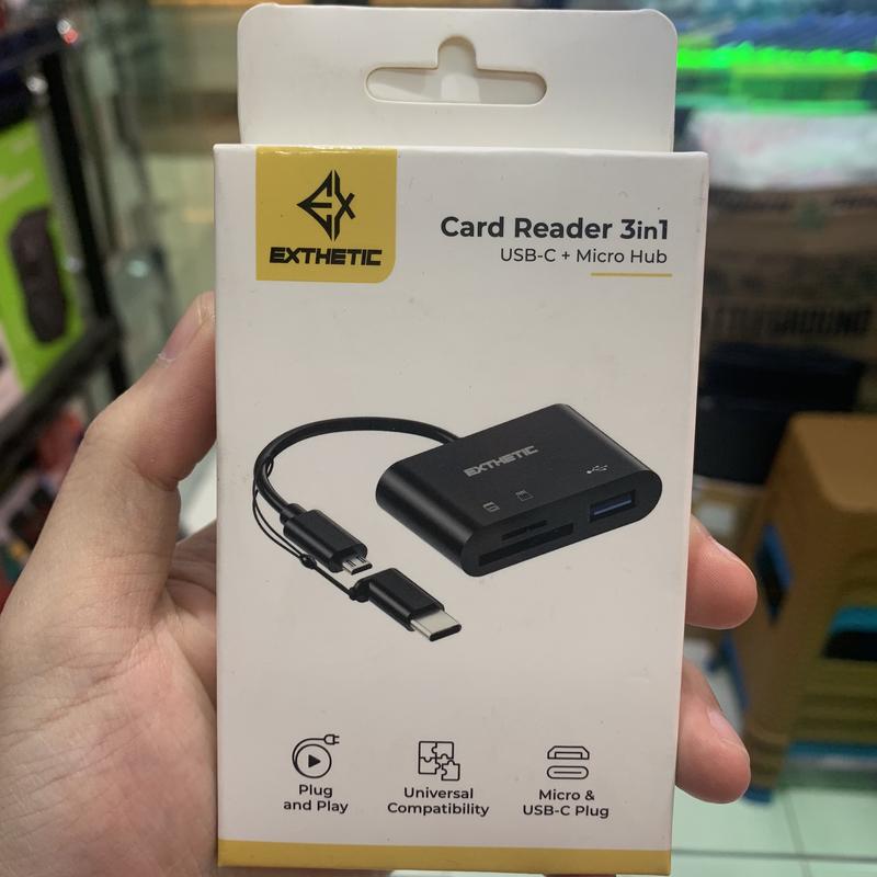 OTG CARD READER 3 in 1 TYPE C/MICROSD/SD CARD/USB 3.0/MICRO USB - Shop ...