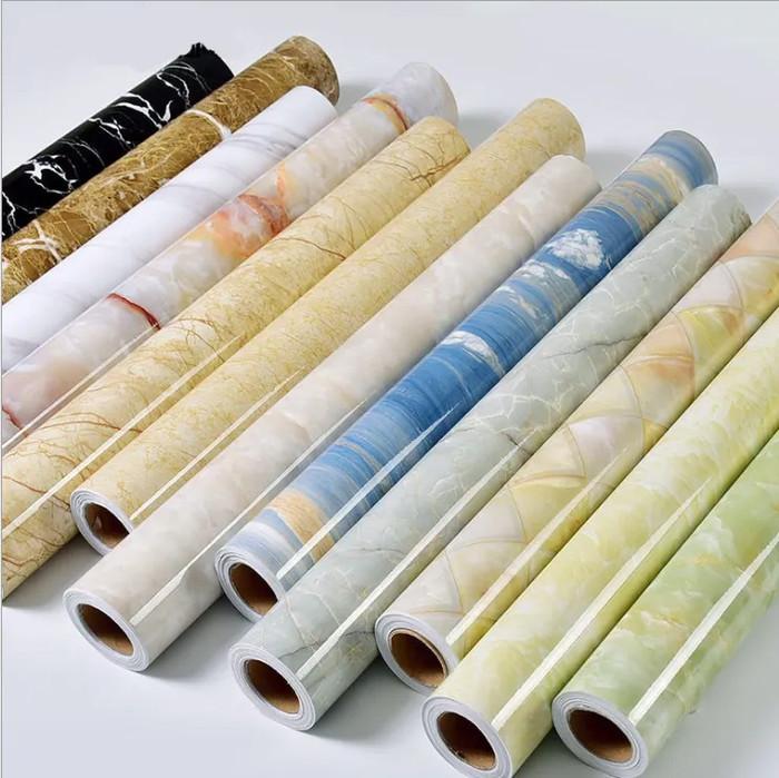 Promo Stiker PVC Sheet Interior Film Pelapis Furniture Sudah Ada Lem ...