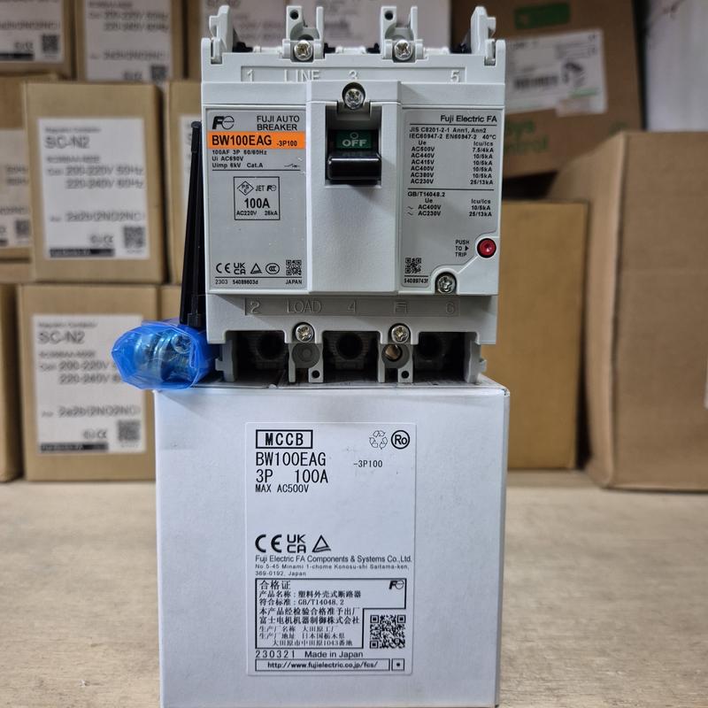 MCCB Fuji BW100EAG 3P 100A original - Shop | Tokopedia