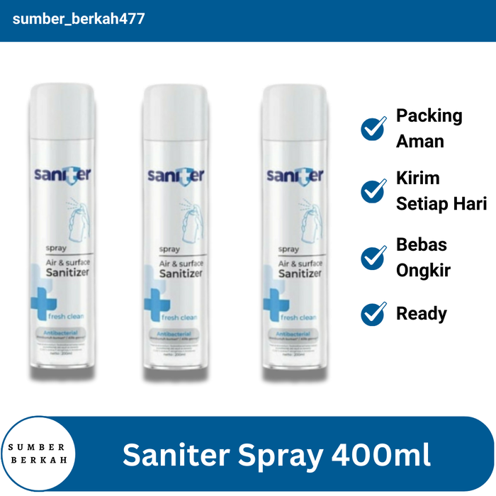 Jual SANITER SPRAY 400ml AE AIR & SURFACE SANITIZER - Kota Surabaya ...