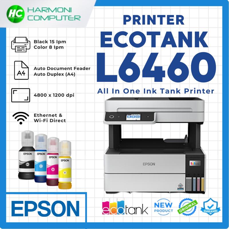 Printer Epson Ecotank L6460 / L-6460 ADF + Wi-Fi ORIGINAL - Shop ...