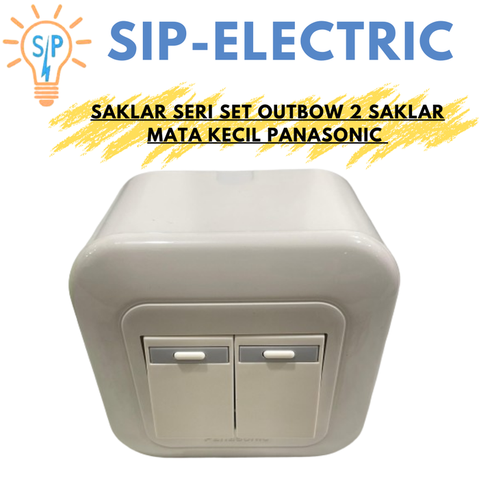 Jual PANASONIC SAKLAR SERI 1 SET OUTBOW WIDE SERIES MATA KECIL ...
