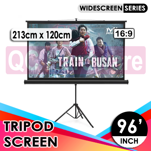 Jual Screen Projector Tripod 96" Ratio 16:9 Widescreen - Layar ...